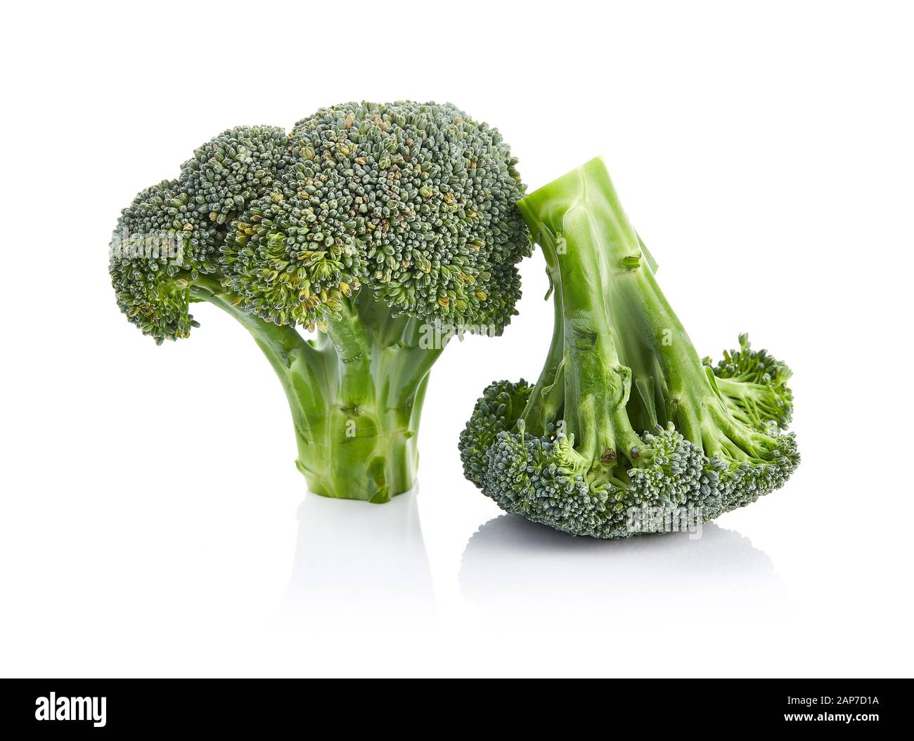 Broccoli Isolated on White Background Stock Photo - Alamy