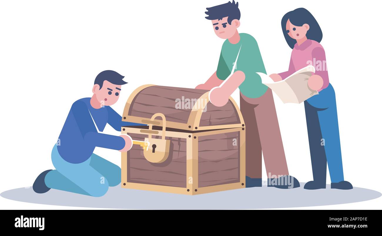 Chest trap Stock Vector Images - Alamy