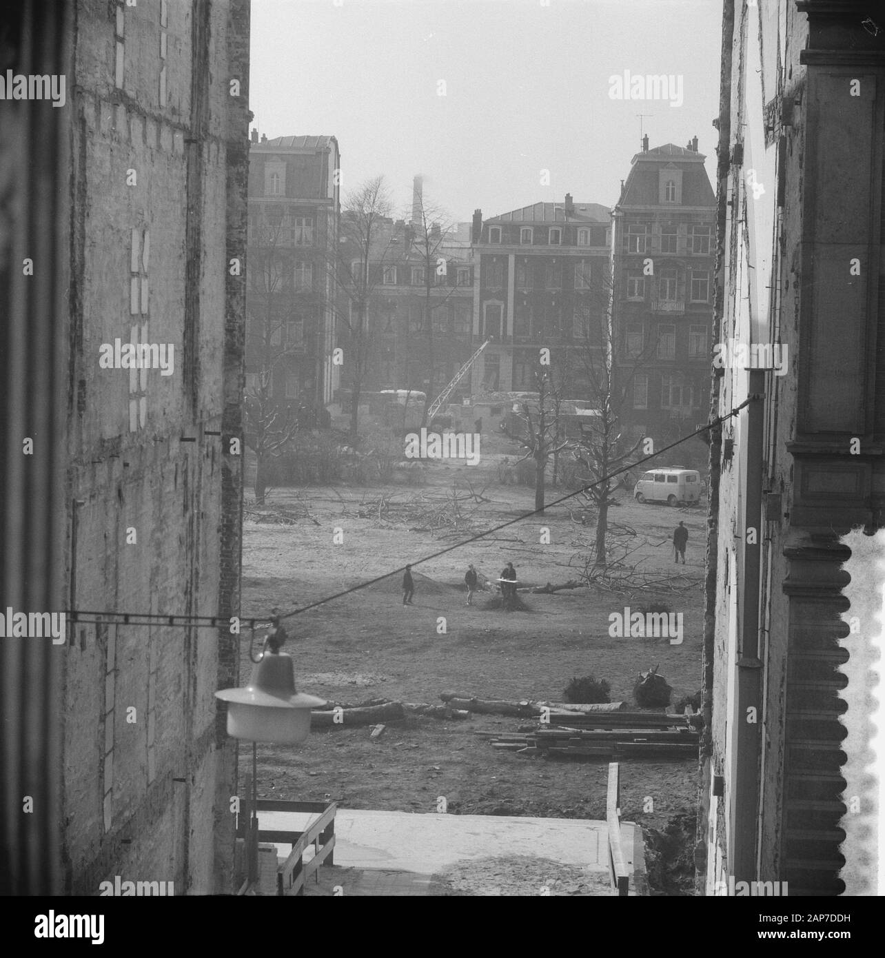 Old building demolition new Black and White Stock Photos & Images - Alamy