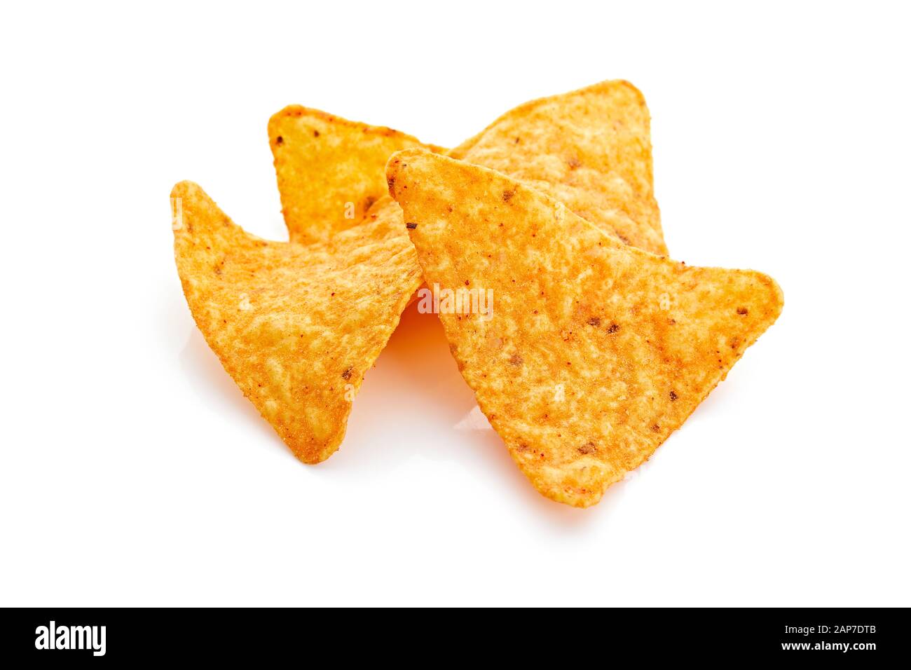 Corn Chips Isolated on White Background Stock Photo - Alamy