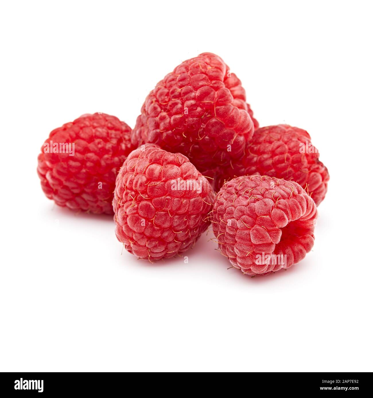 Raspberry Isolated on White Background Stock Photo - Alamy