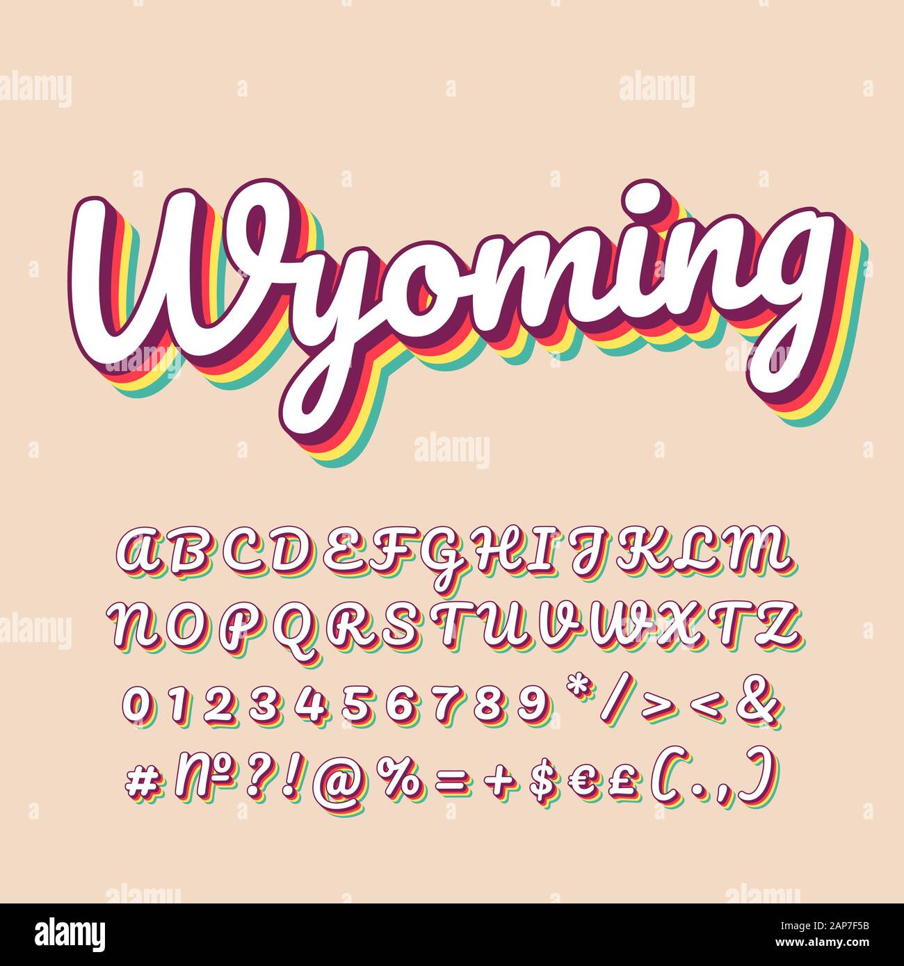 Symbols of wyoming Stock Vector Images - Alamy