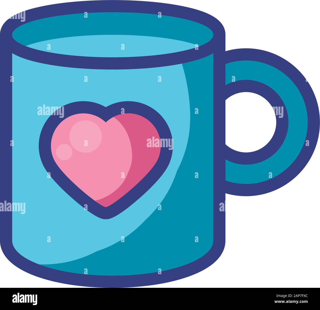 coffee mug with heart design of love passion romantic valentines day ...