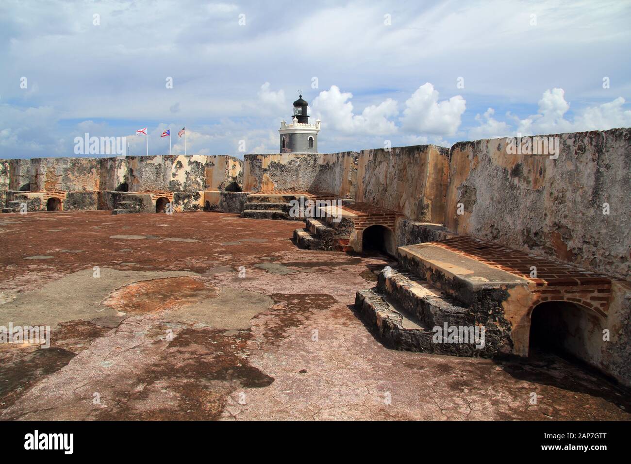 Massive walls punctuated by numerous sentry boxes, known in Spanish as ...