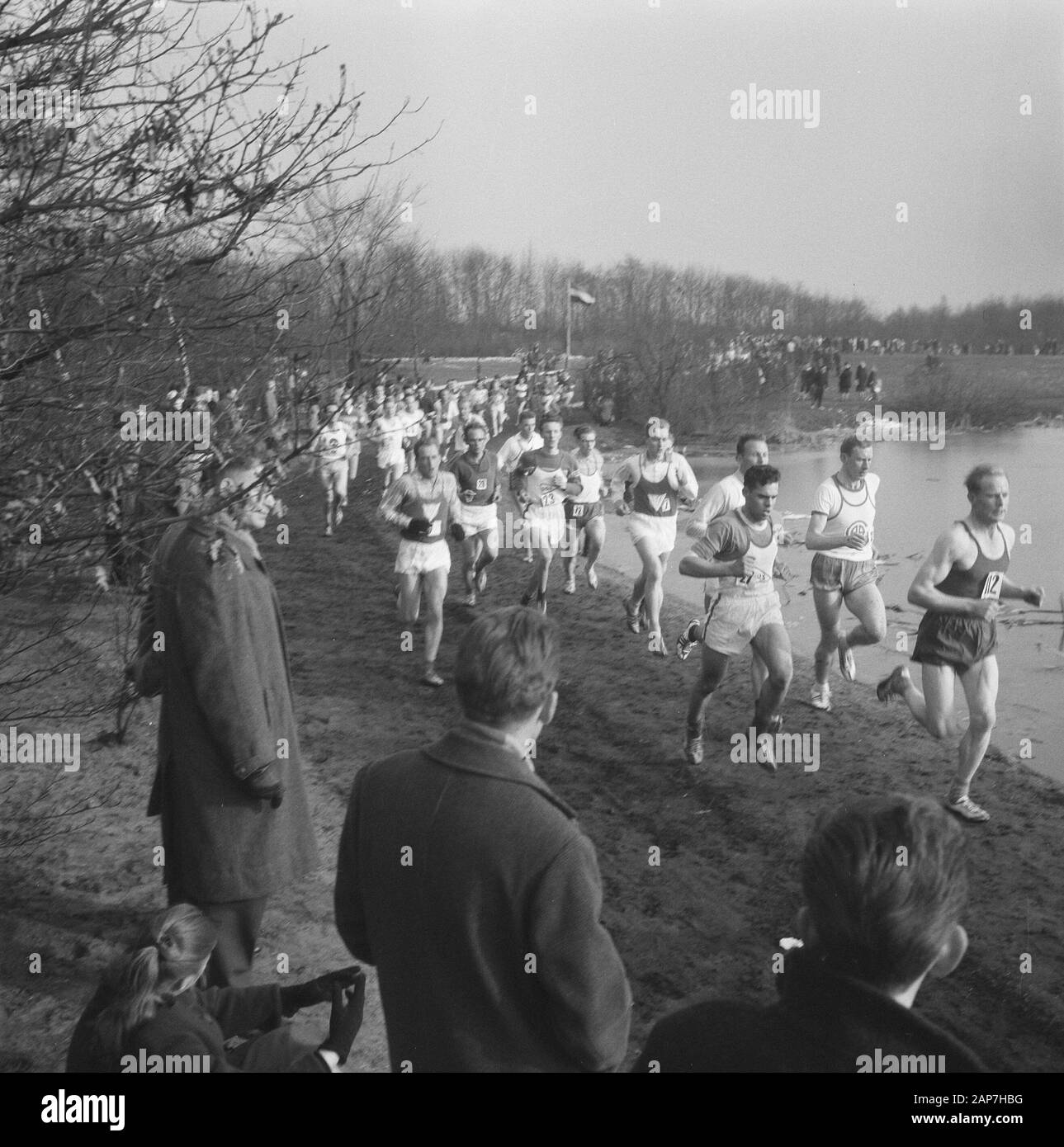 1200m Maple Leaf field run in Hilversum. Gerda Crane (number 3). Time ...