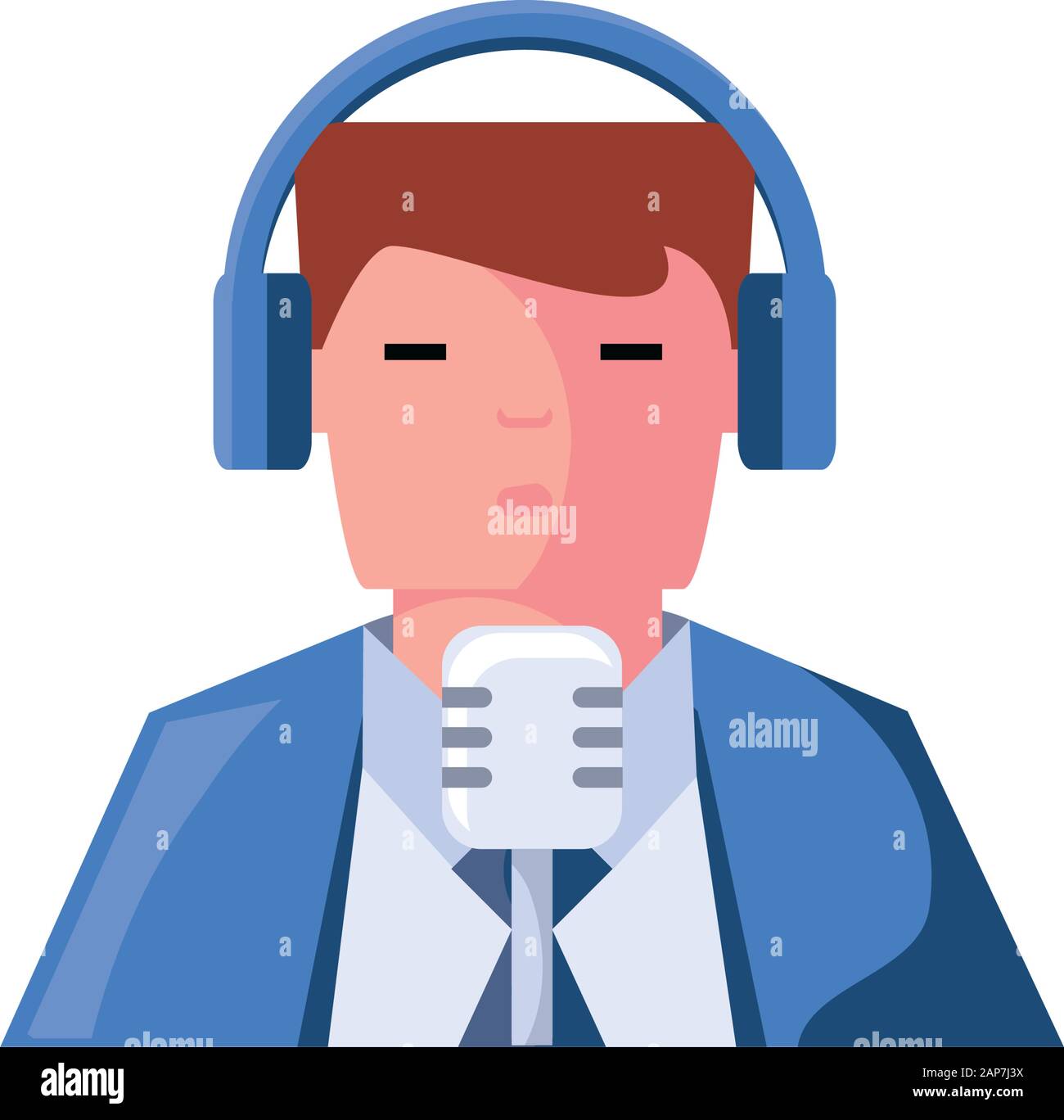 Football sportscaster Stock Vector Images - Alamy