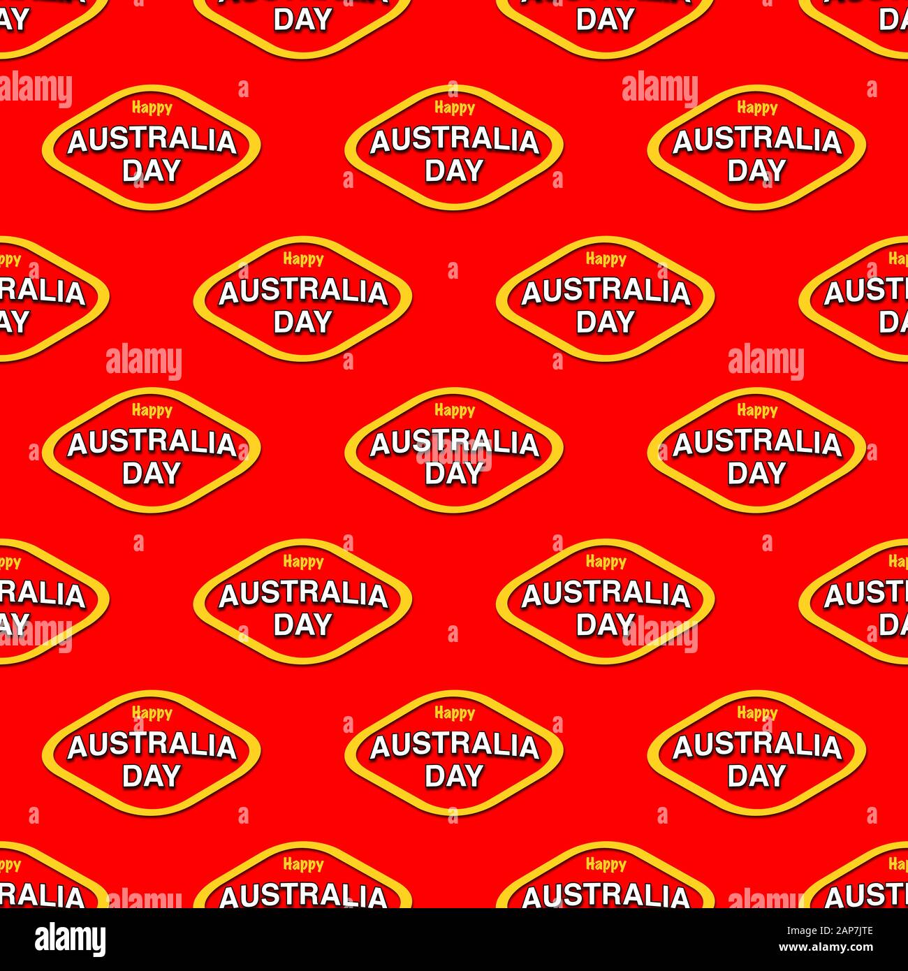 Australia Day in shape of vegemite logo on coloured background in a ...