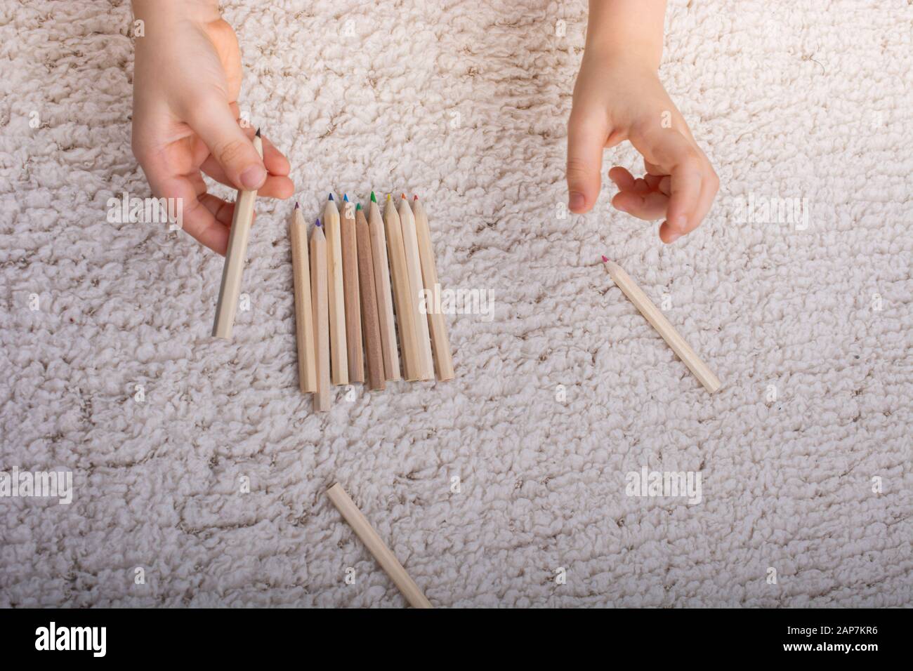 Variety of colors vector set of colored pencils. Drawing and painting ...