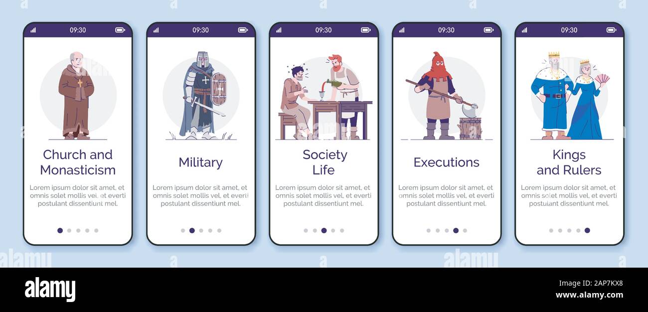 Medieval society structure Stock Vector Images - Alamy