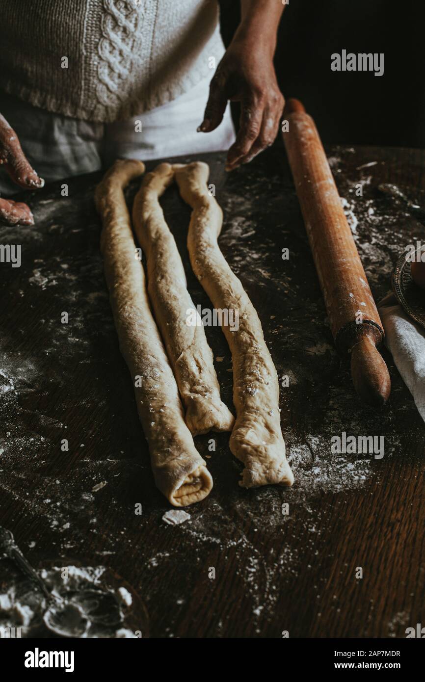 Woman prepares traditional meal hi-res stock photography and images - Alamy