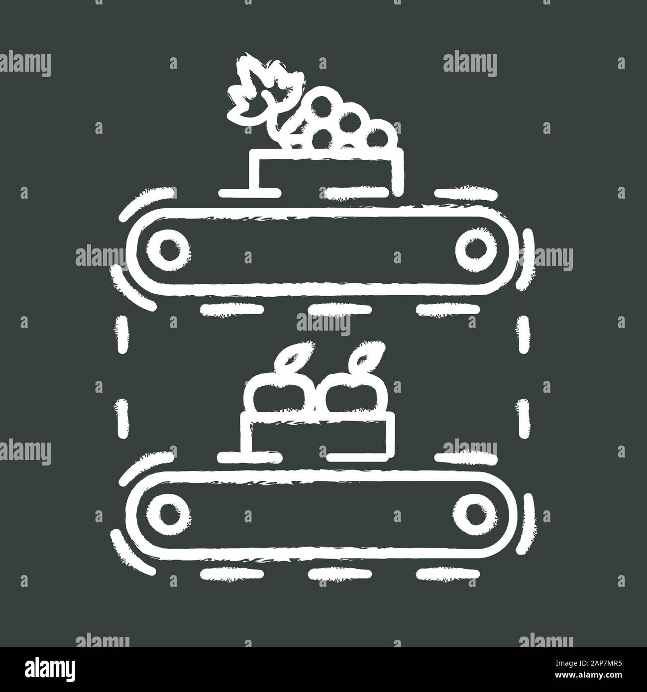 Industrial production of apples Stock Vector Images - Alamy