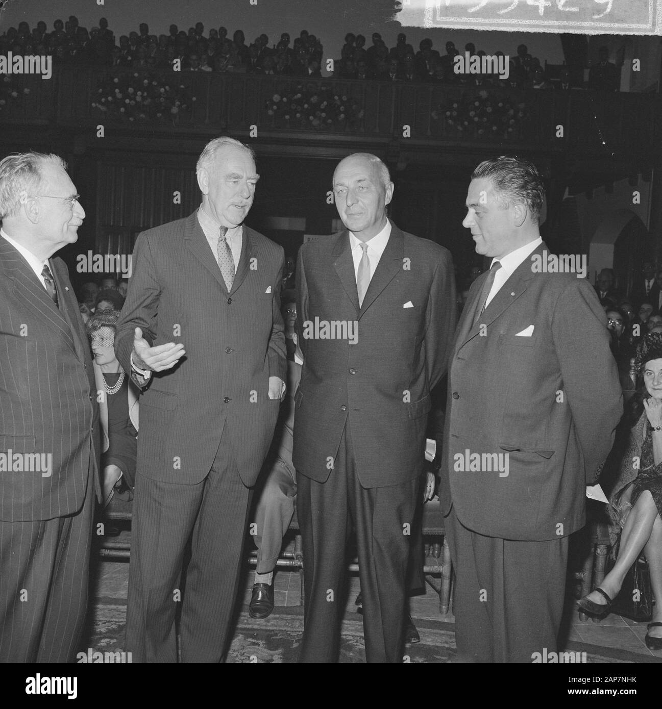 The European Movement in the Netherlands. W. Drees, Dean Acheson, Dr. S ...