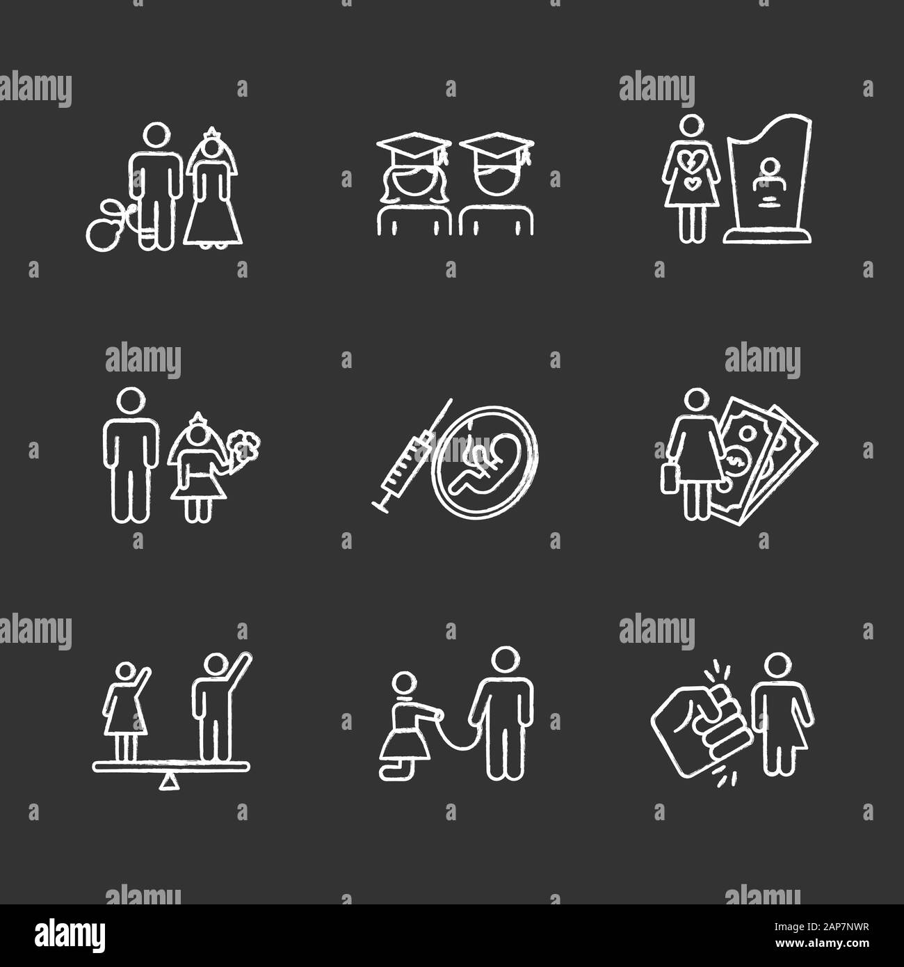 Forced marriage Stock Vector Images - Alamy