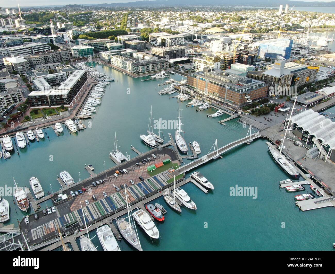 Viaduct Harbour, Auckland / New Zealand - December 29, 2019: The ...