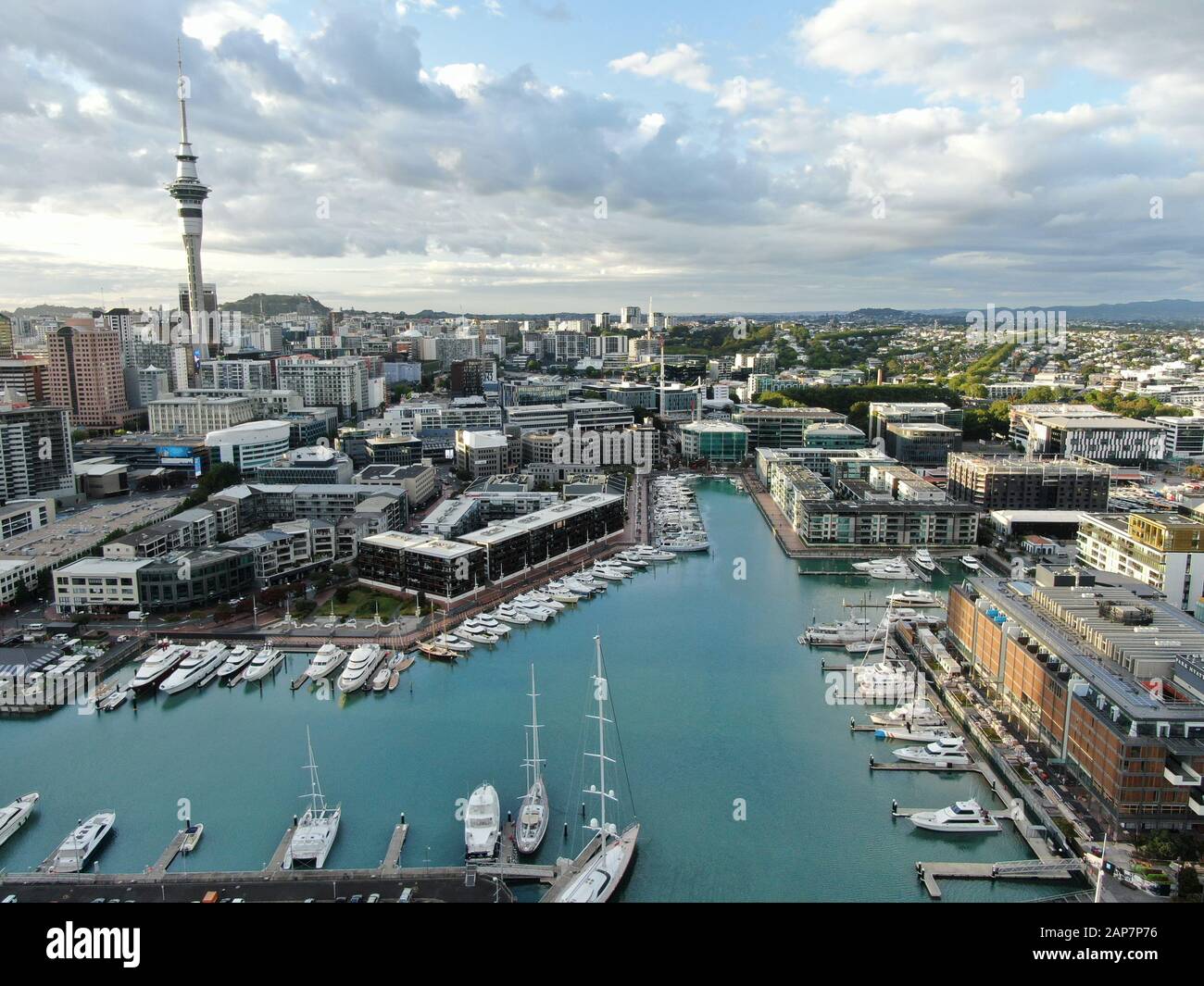 Viaduct Harbour, Auckland / New Zealand - December 29, 2019: The ...