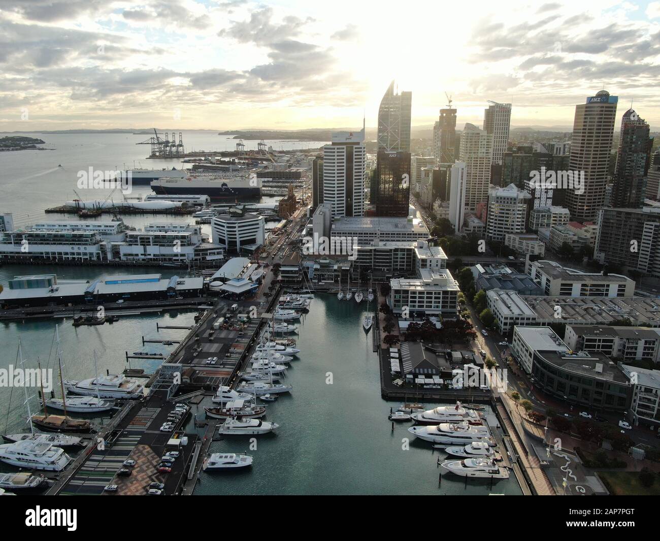 Viaduct Harbour, Auckland / New Zealand - December 29, 2019: The ...