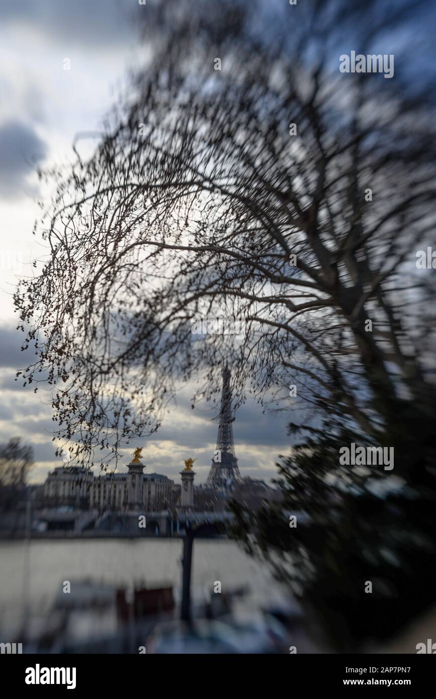 Impressionist View of the Eiffel Tower Paris Stock Photo - Alamy