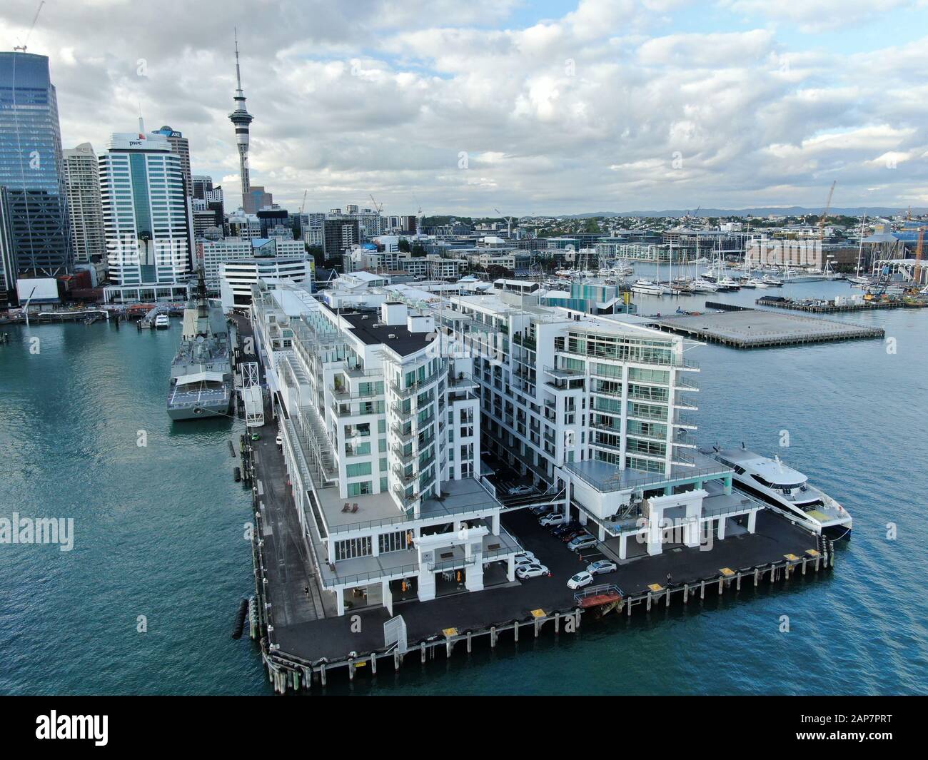 Viaduct Harbour, Auckland / New Zealand - December 29, 2019: The ...