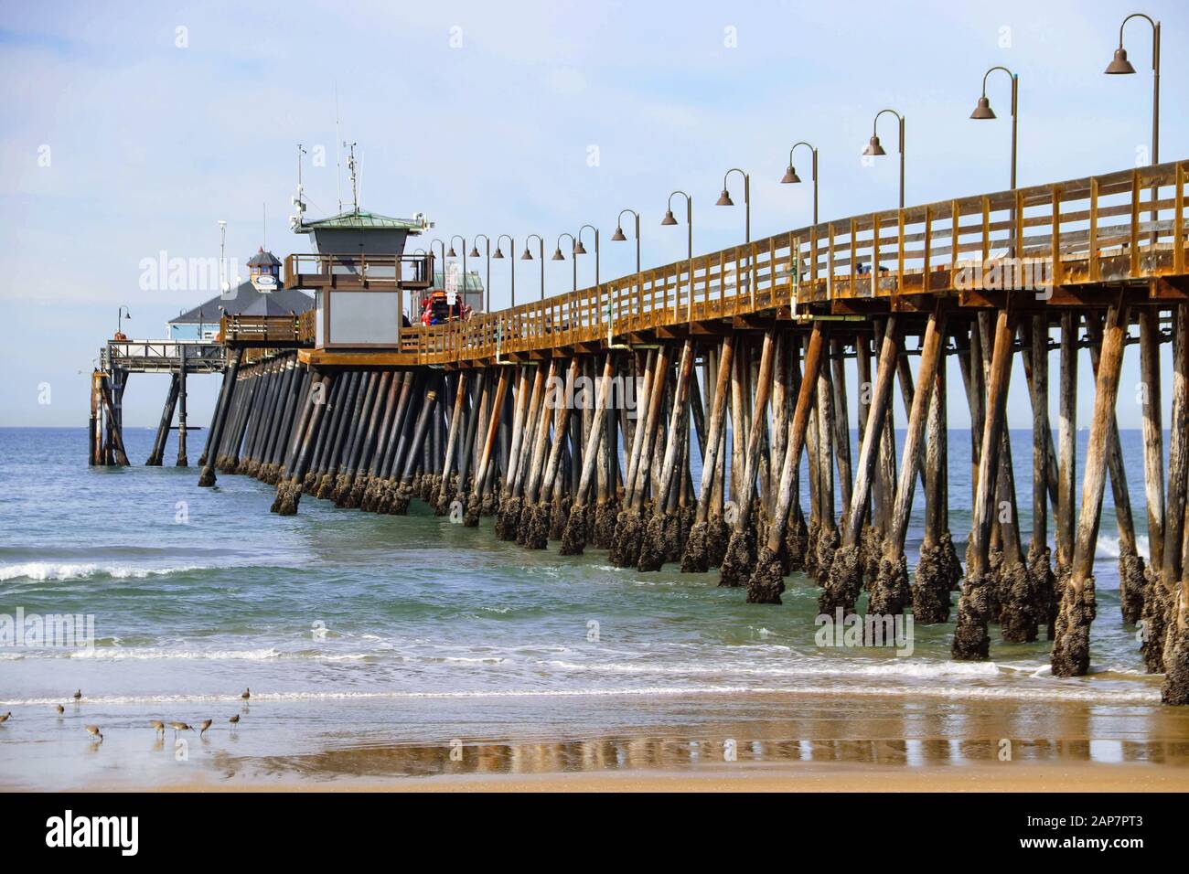 The wooden Imperial Beach pier in Imperial Beach CA Stock Photo - Alamy