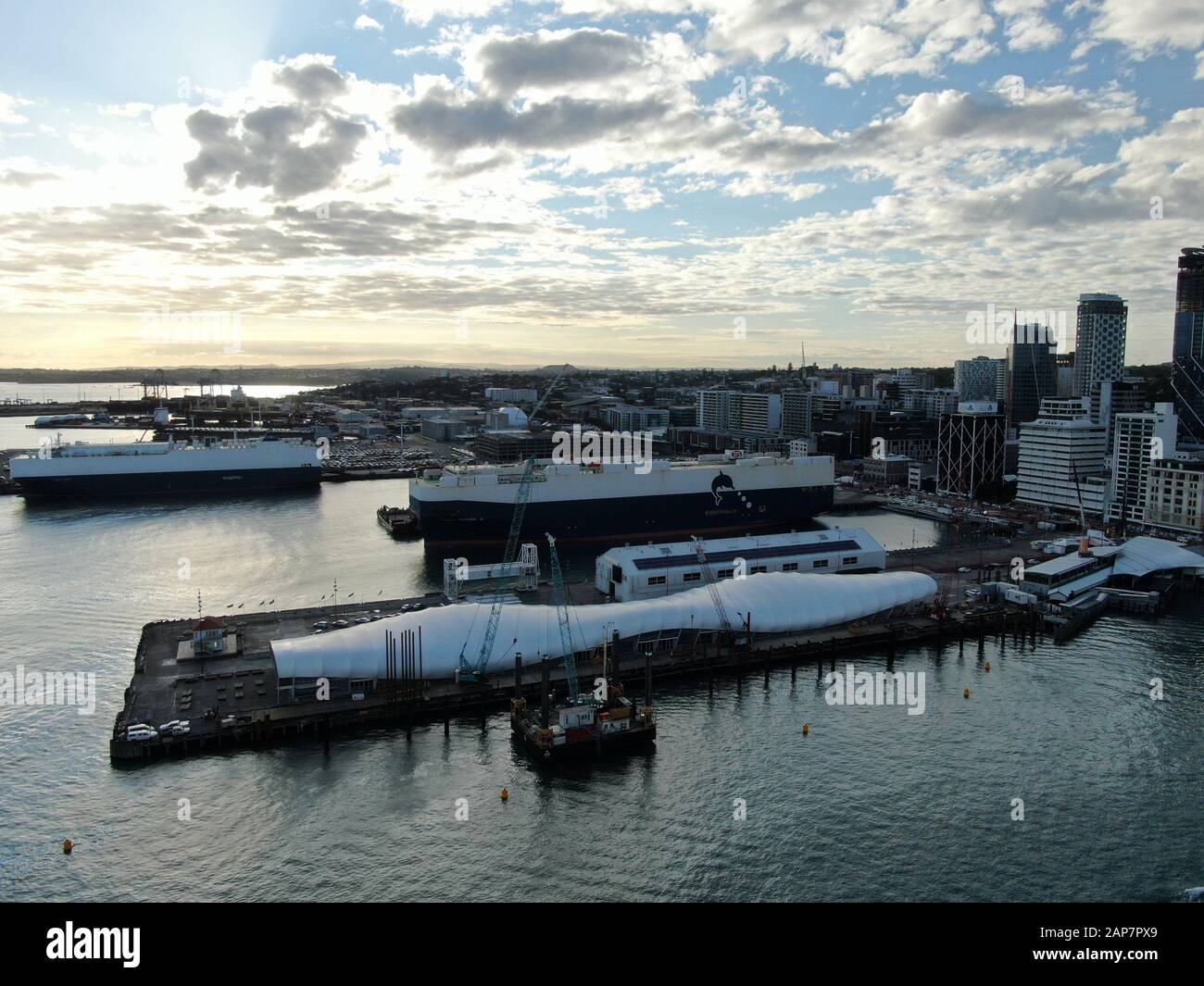 Viaduct Harbour, Auckland / New Zealand - December 29, 2019: The ...