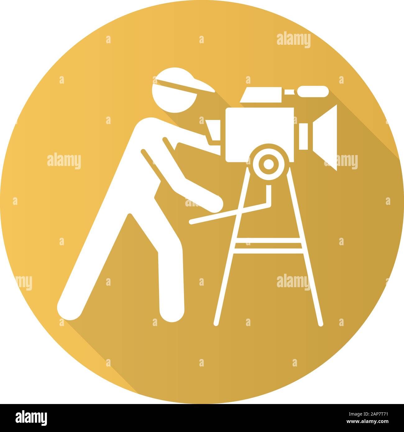 Cameraman filming scene Stock Vector Images - Alamy