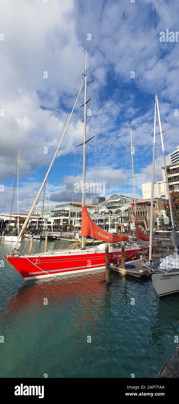 Viaduct Harbour, Auckland / New Zealand - December 29, 2019: The ...
