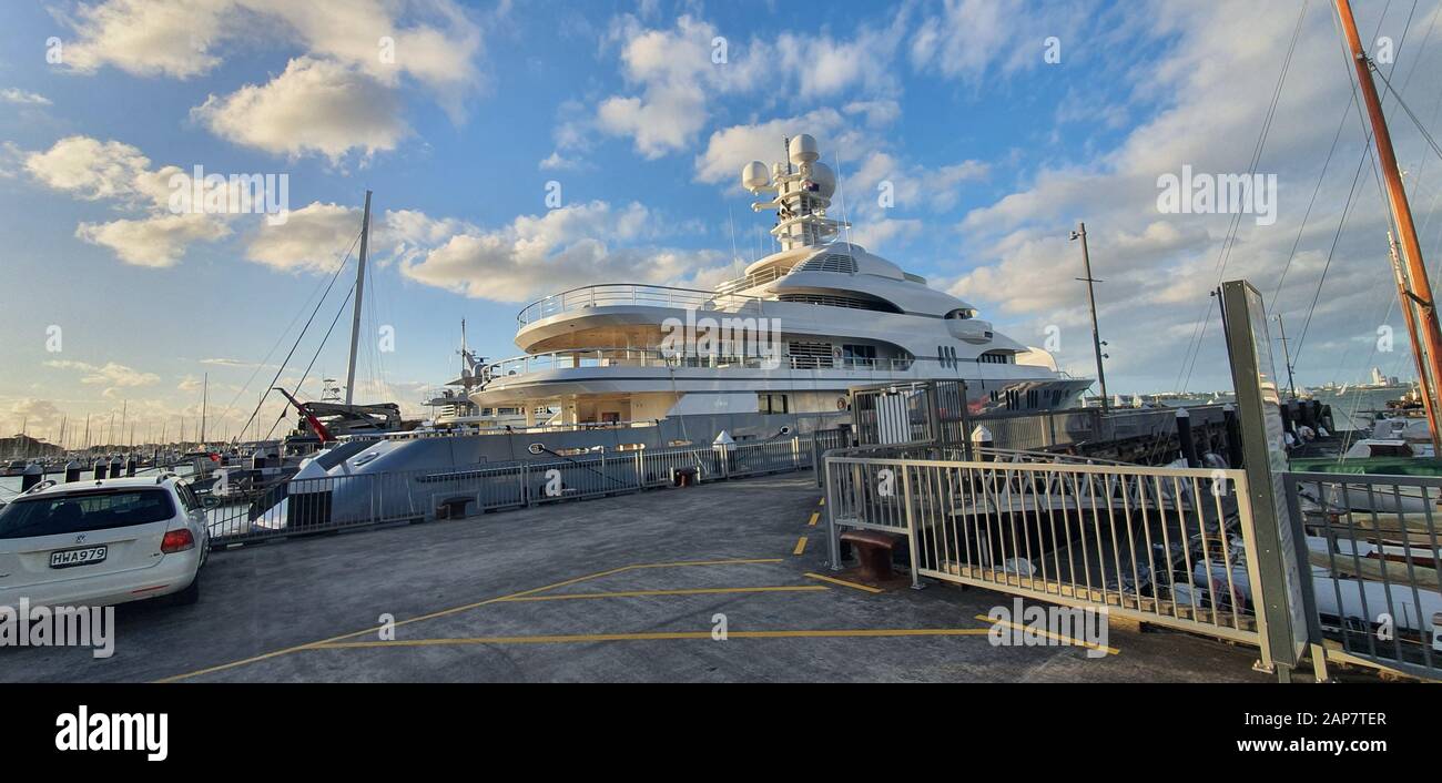 Viaduct Harbour, Auckland / New Zealand - December 29, 2019: The ...