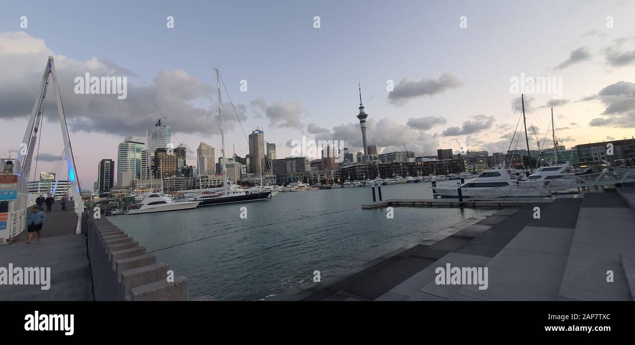 Viaduct Harbour, Auckland / New Zealand - December 29, 2019: The ...
