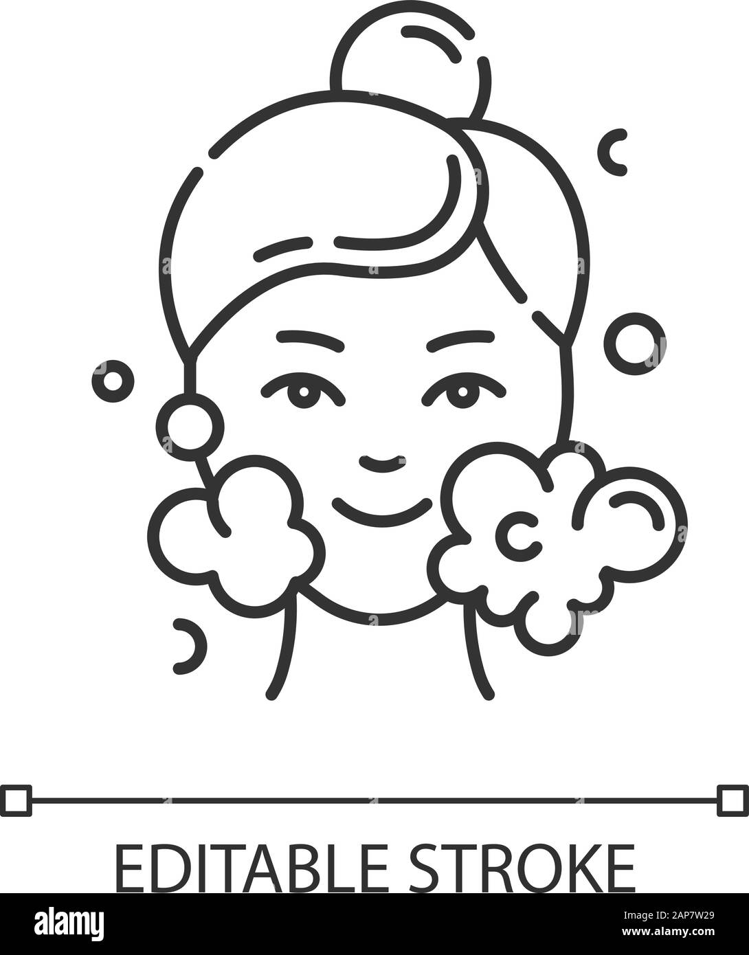 Wash Face Clipart Black And White