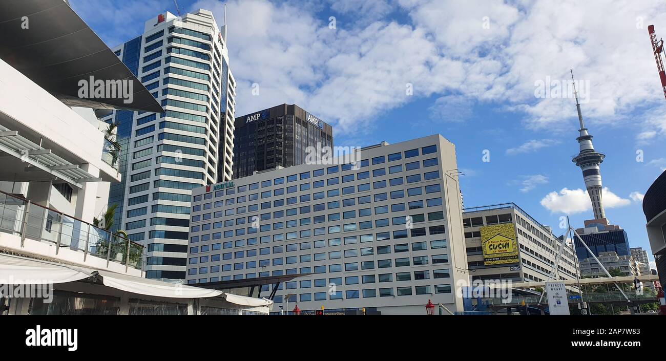 Viaduct Harbour, Auckland / New Zealand - December 29, 2019: The ...