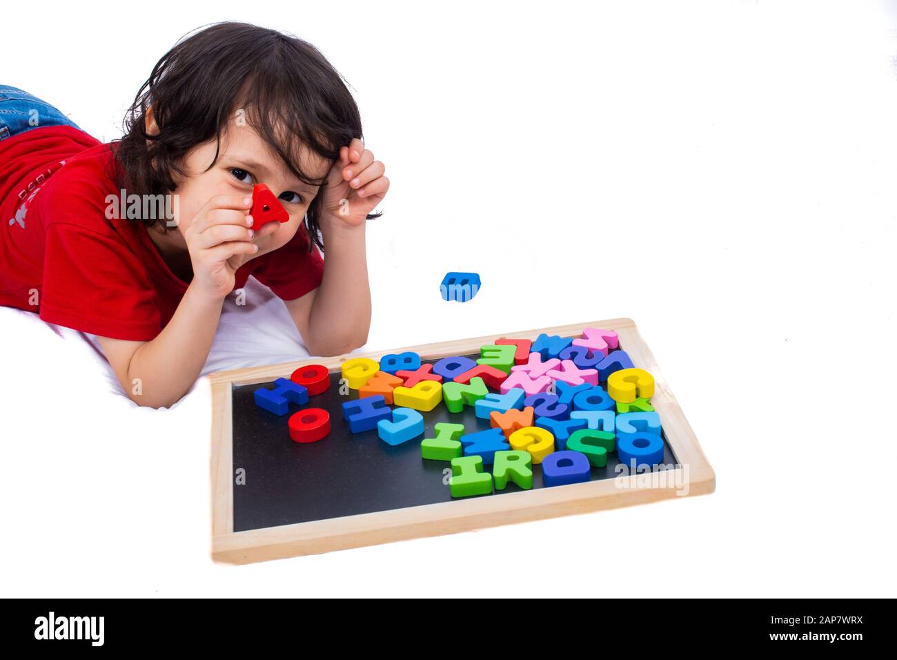 ABC alphabet cubes kindergarten education concept Stock Photo - Alamy