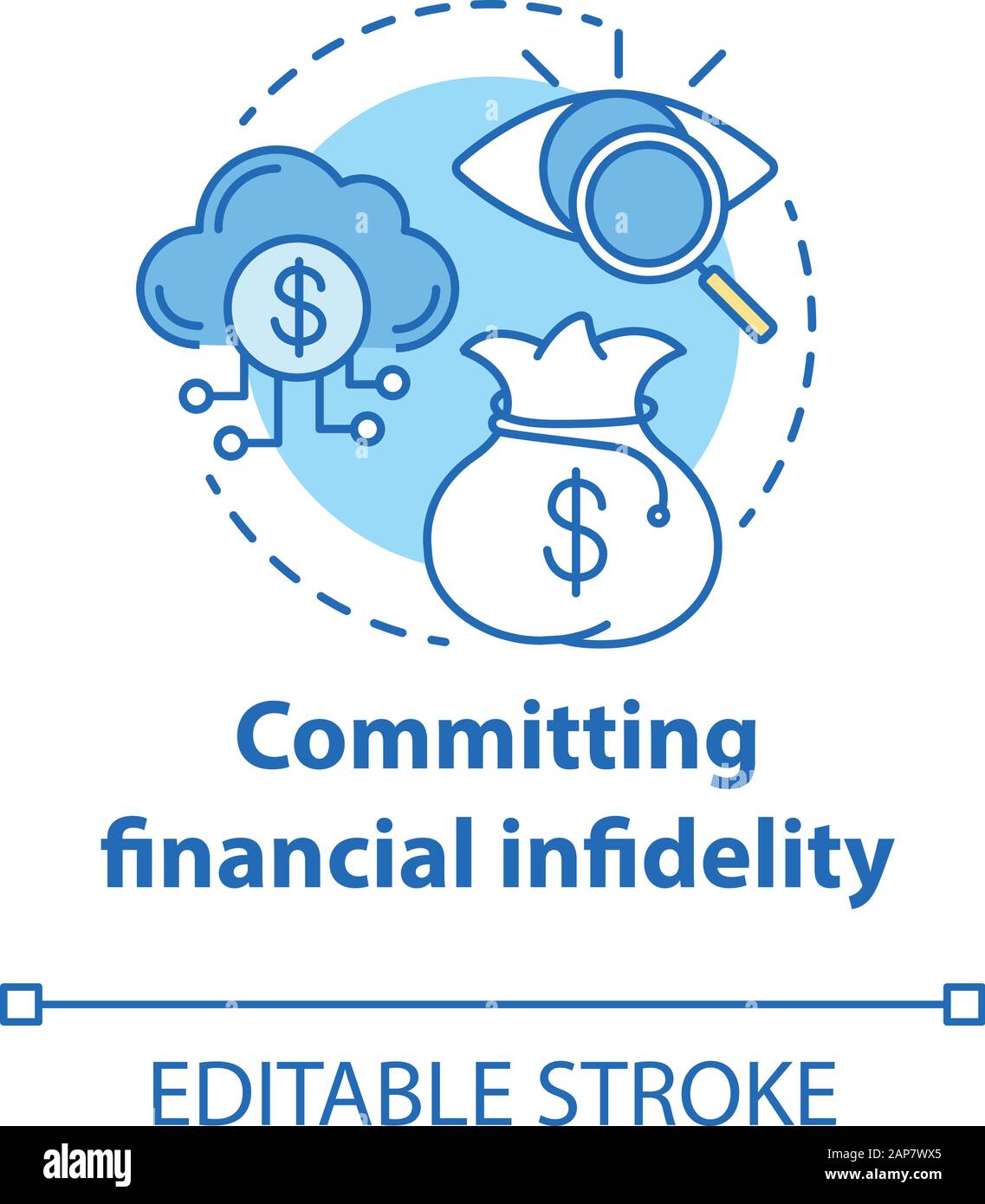 Financial infidelity Stock Vector Images - Alamy