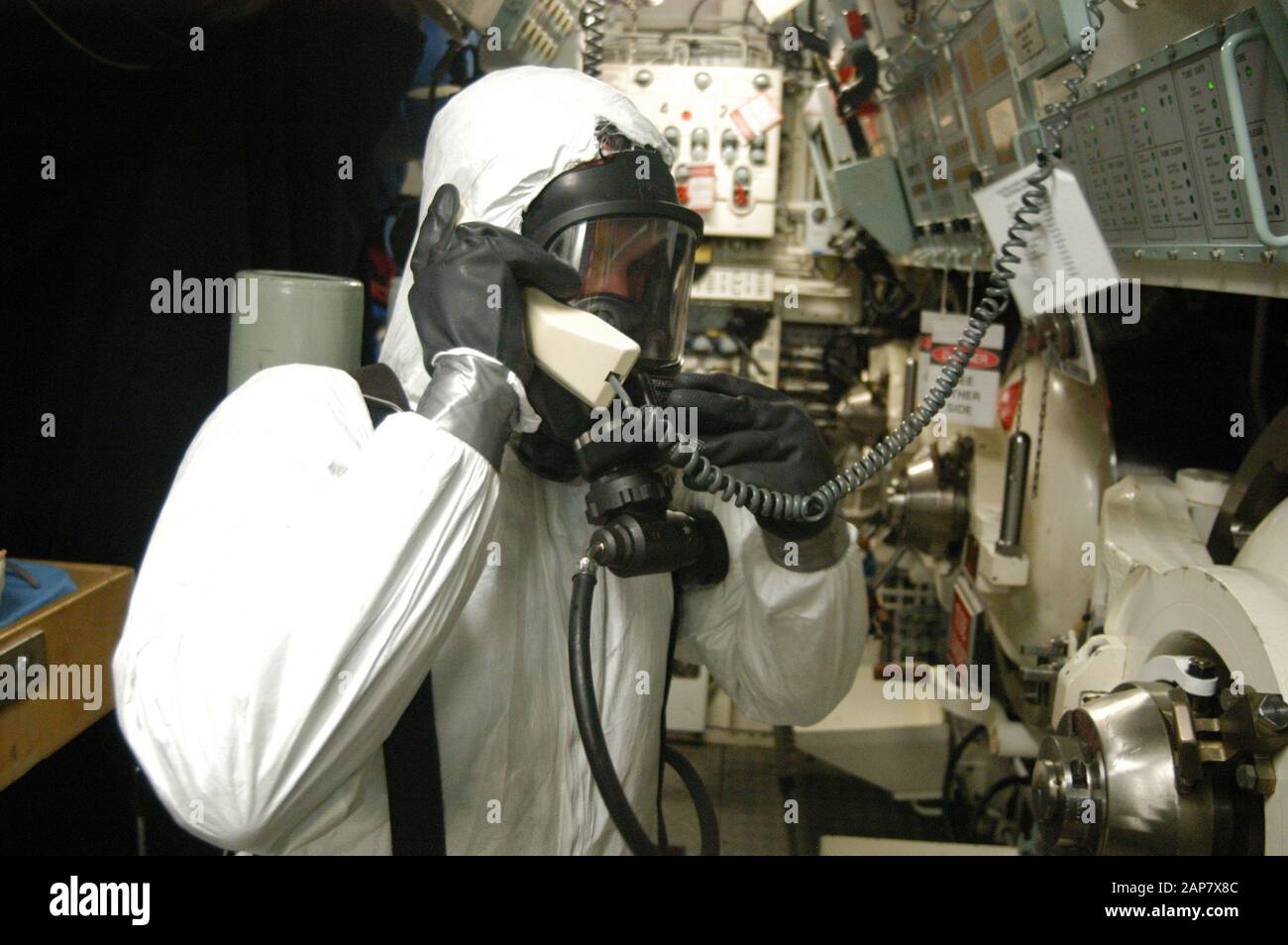 Emergency 'Evolution' in progress on an Australian Navy Collins Class ...