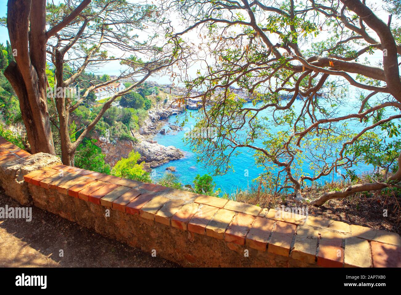natural observation deck , aerial view of seaside Stock Photo - Alamy