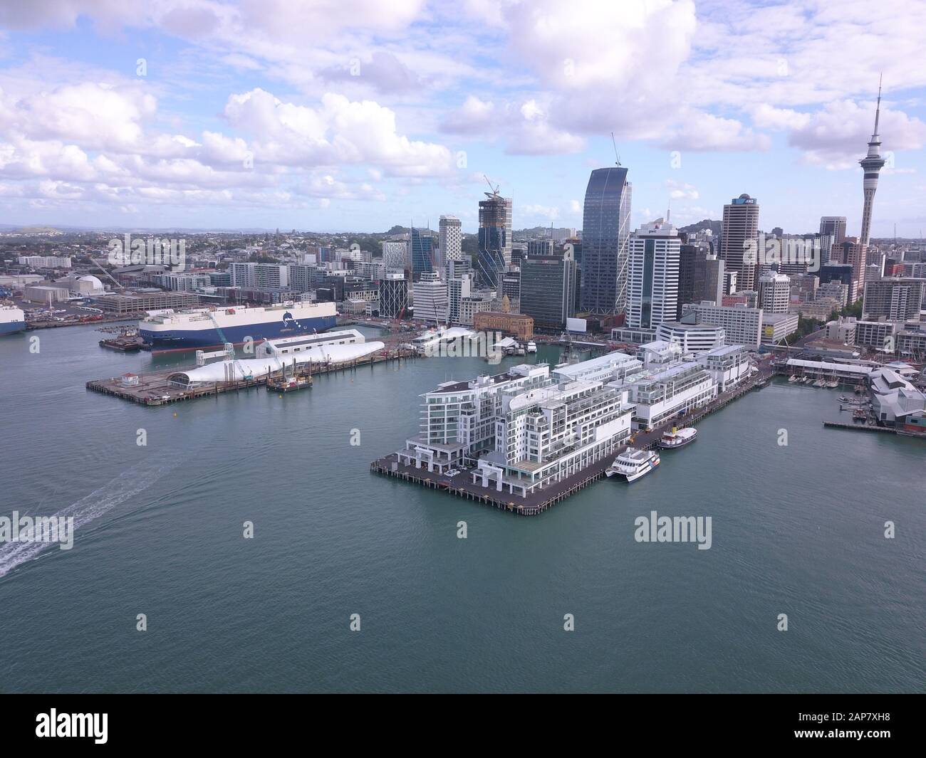Viaduct Harbour, Auckland / New Zealand - December 29, 2019: The ...