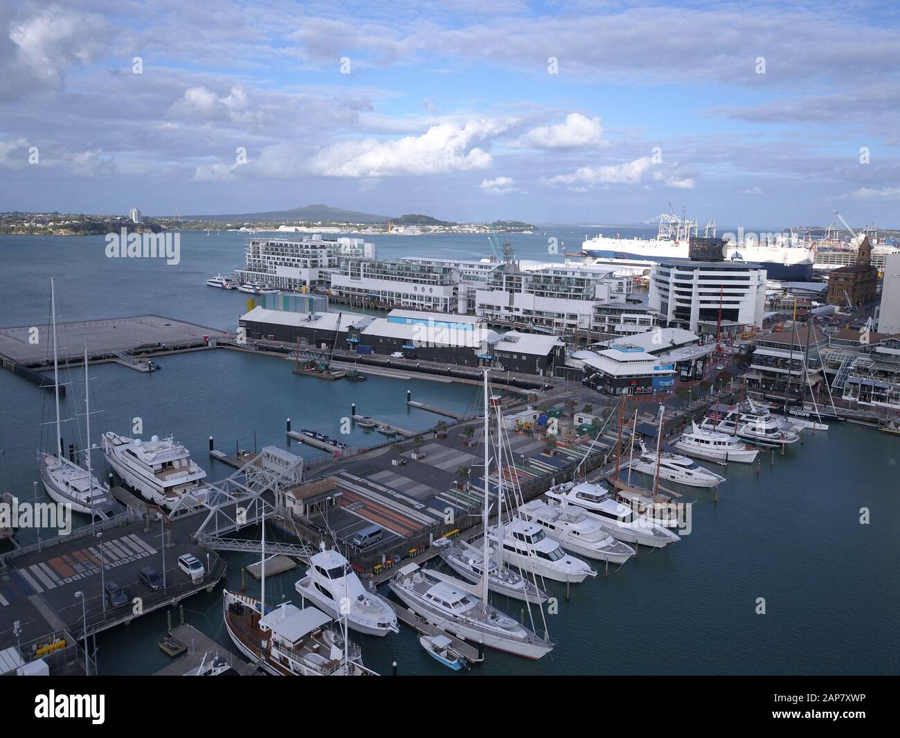 Viaduct Harbour, Auckland / New Zealand - December 29, 2019: The ...