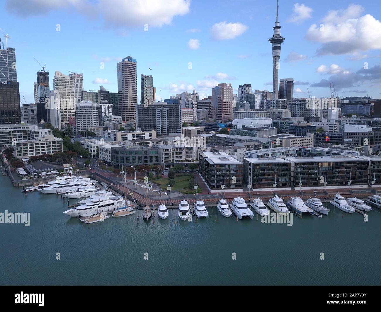 Viaduct Harbour, Auckland / New Zealand - December 29, 2019: The ...