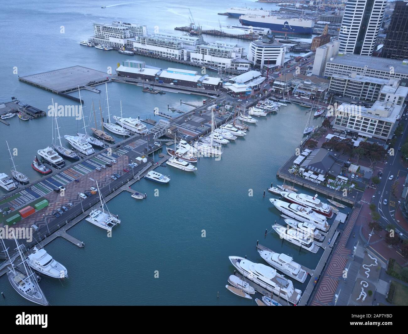 Viaduct Harbour, Auckland / New Zealand - December 29, 2019: The ...