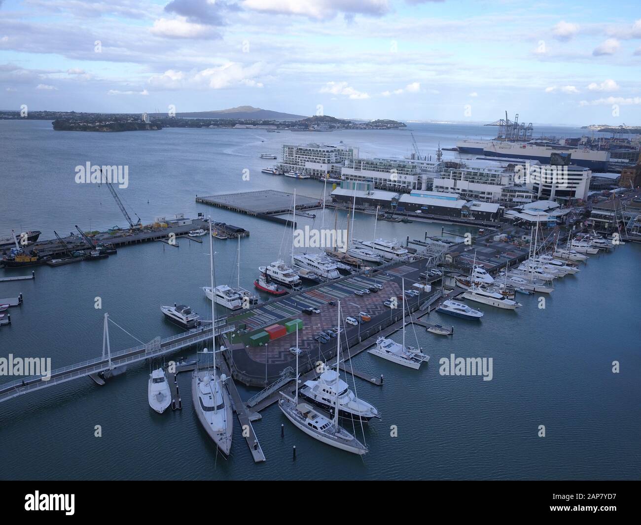 Viaduct Harbour, Auckland / New Zealand - December 29, 2019: The ...