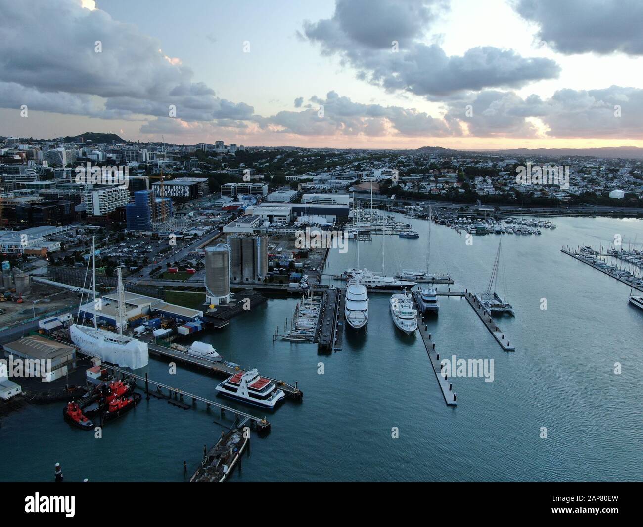 Viaduct Harbour, Auckland / New Zealand - December 29, 2019: The ...