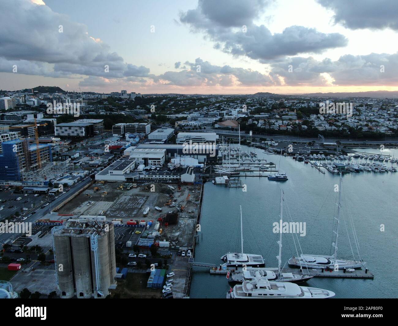 Viaduct Harbour, Auckland / New Zealand - December 29, 2019: The ...