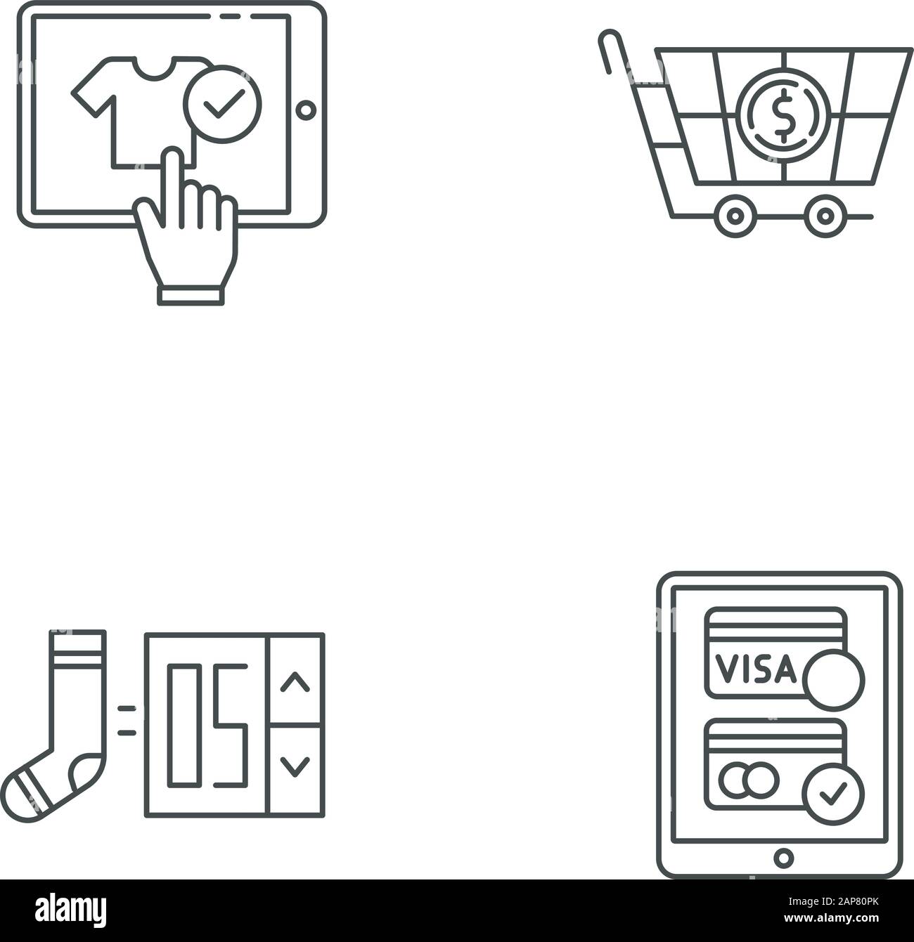 Digital marketplace symbols Stock Vector Images - Alamy