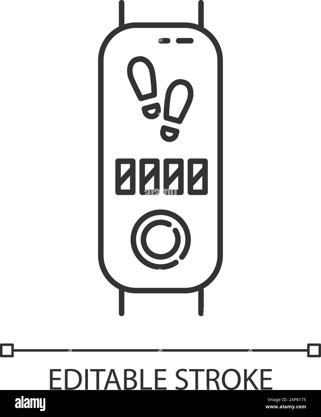 Smartwatch step counter Black and White Stock Photos & Images - Alamy