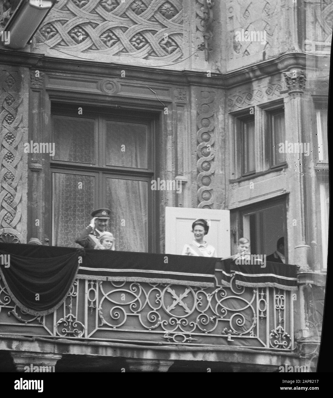 The change of throne in Luxembourg, Grand Duke Jean and wife and ...