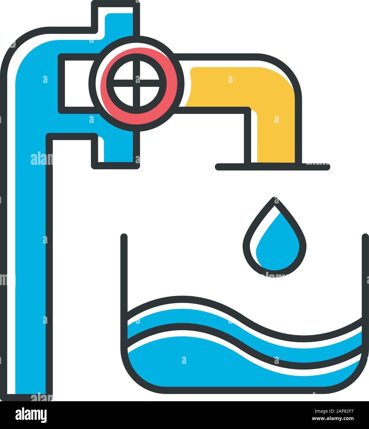 Wastewater treatment in the sewage treatment plant Stock Vector Images ...