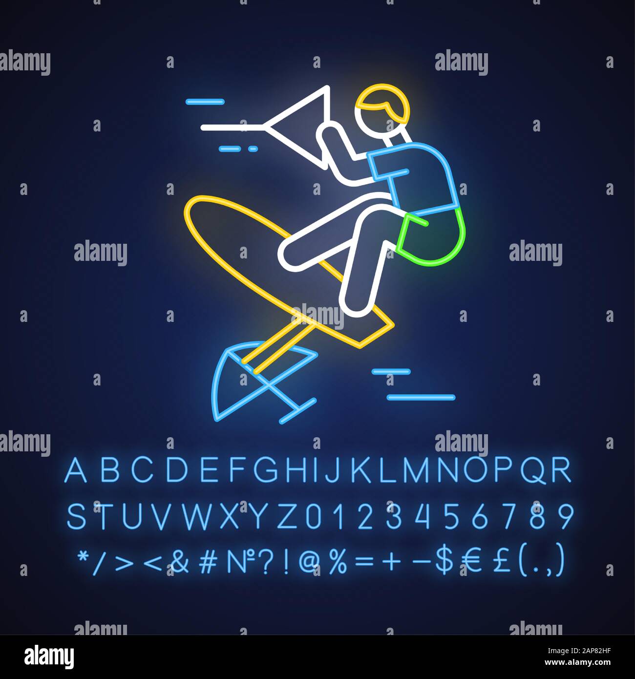 Stunt wakeboarder Stock Vector Images - Alamy