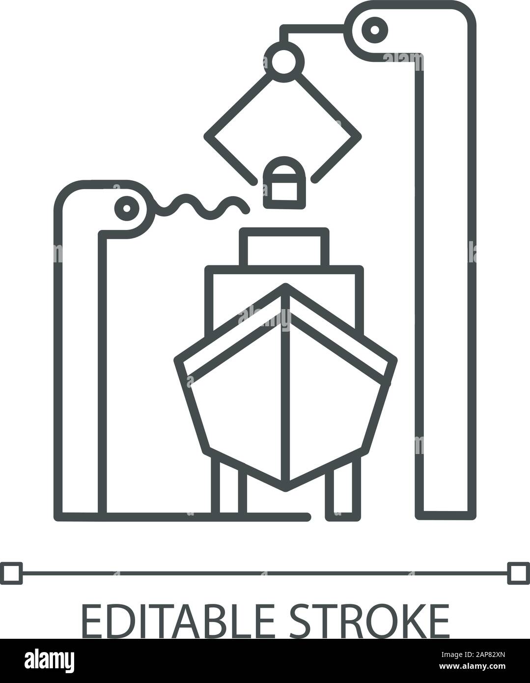 The naval shipyard Stock Vector Images - Alamy