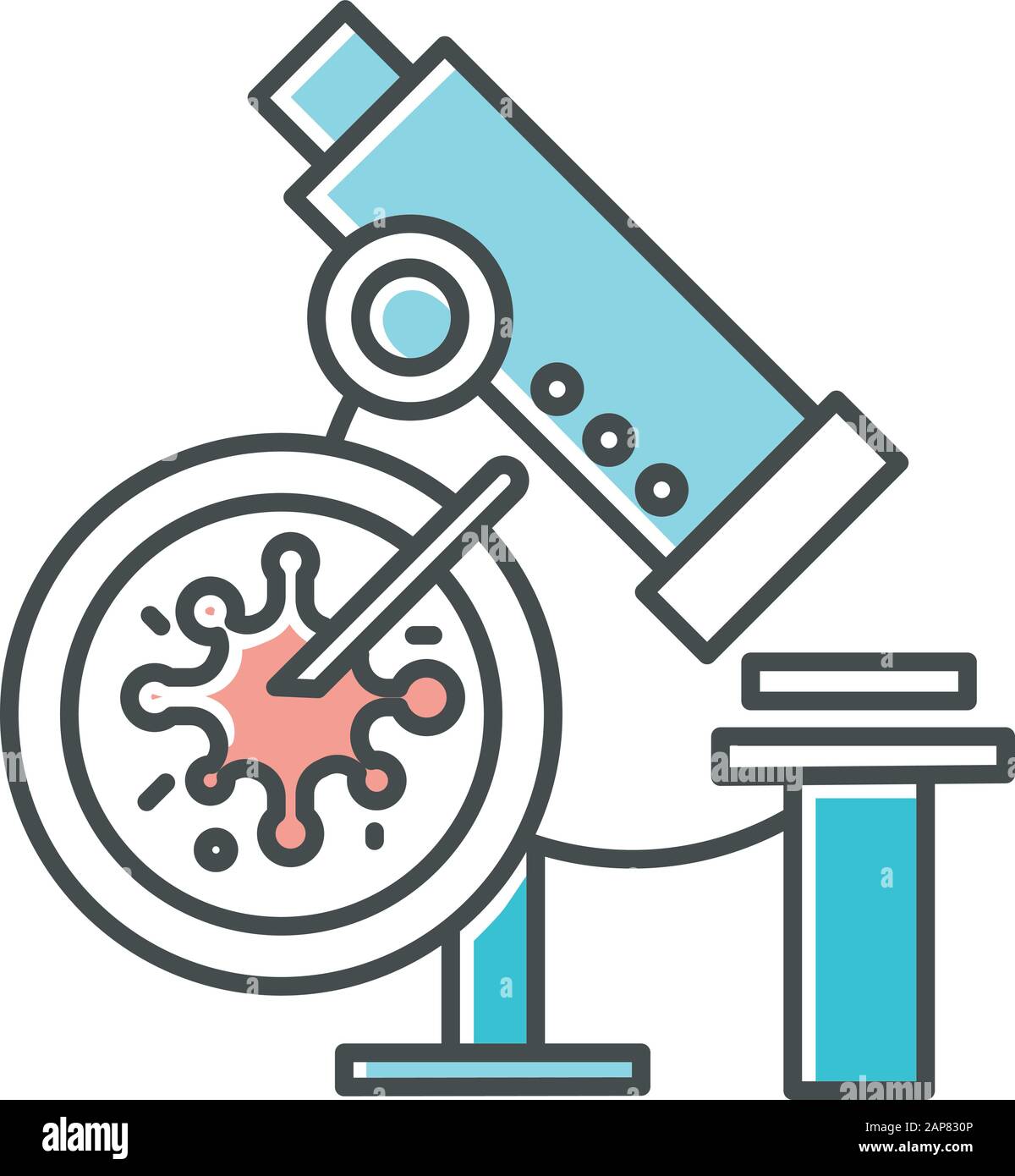 Infection test color icon. Medical procedure. Blood culture test ...