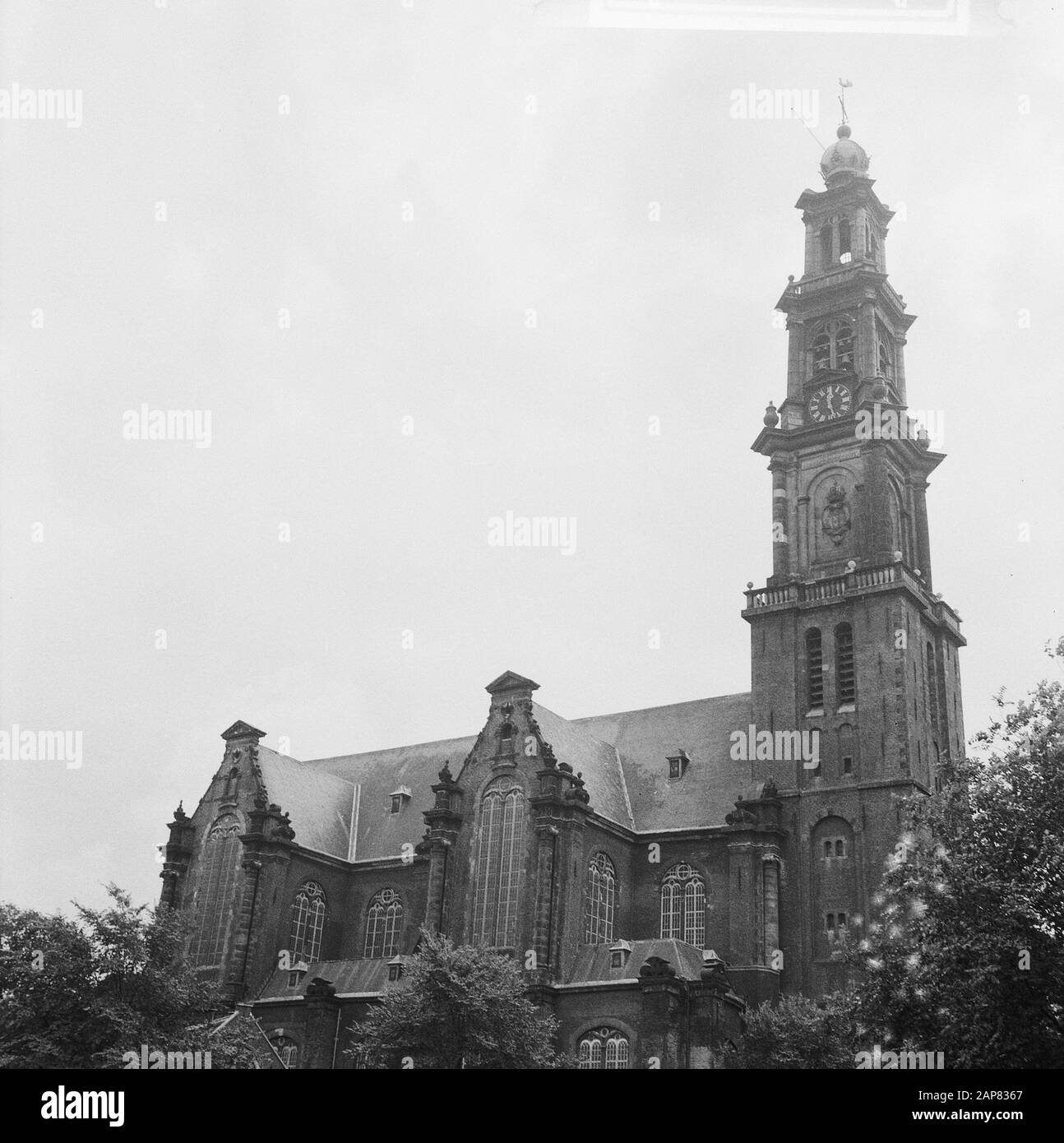 Westerkerk tower Black and White Stock Photos & Images - Alamy