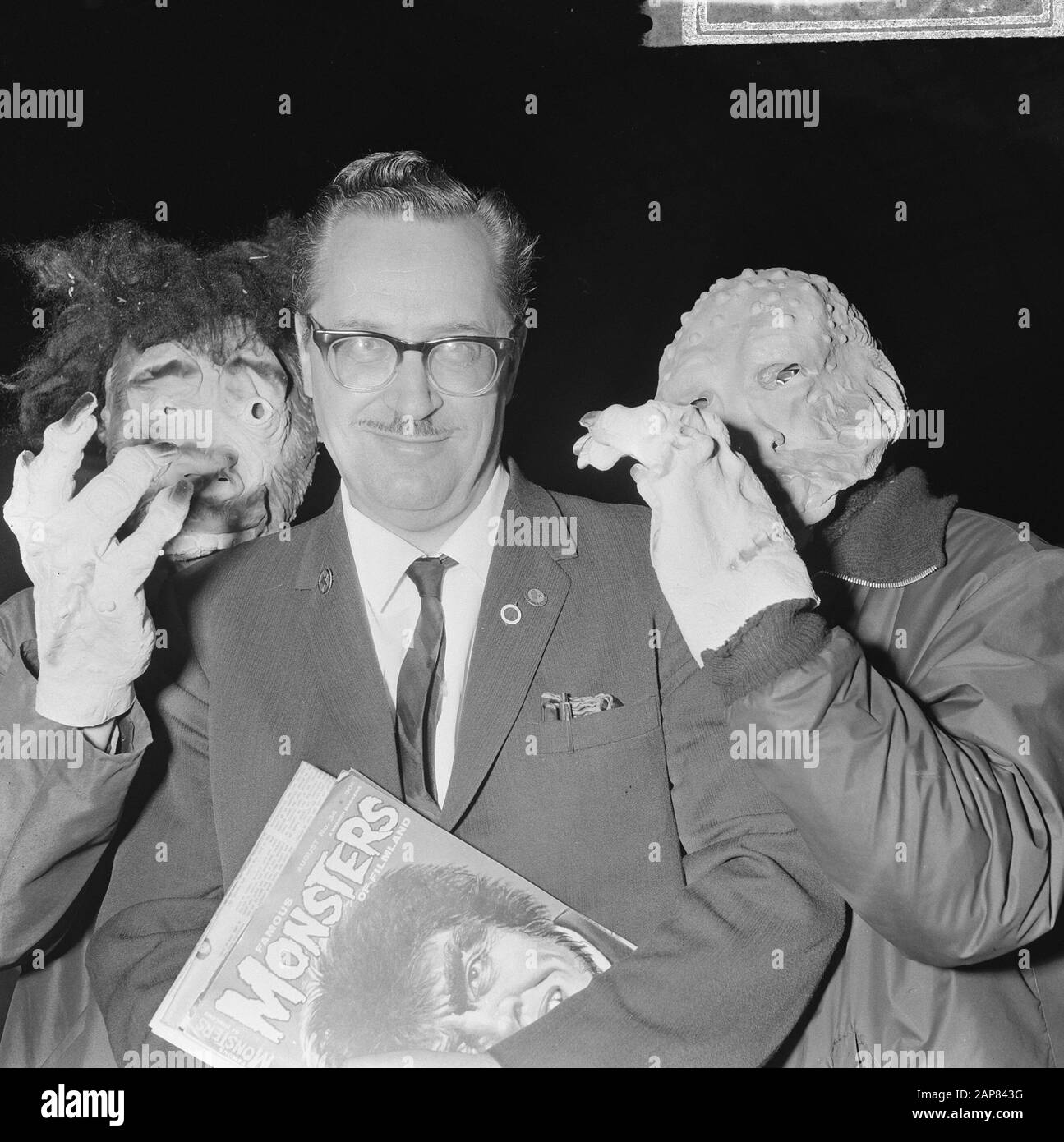 Arrival Forrest Ackerman at Central Station (literary agent) amid two ...